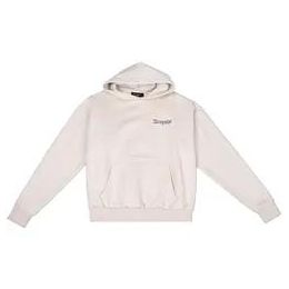 Kapuzenpullover DROPSIZE "Dropsize HEAVY OVERSIZE CREWLOVE HOODIE", Herren, Gr. L, coconut milk, 70% Baumwolle, 30% Polyester, mehrfarbig, oversize, ohne Ausschnitt, Pullover Kapuzenpullover