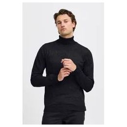 Strickpullover Blend "BHBruton V-neck", Herren, Gr. XL, schwarz, Feinstrick, 100% Polyester, meliert, Basic, regular fit normal, ohne Ausschnitt, eingesetzt, Pullover Strickpullover, Stilvoller Strickpullover mit Rollkragen