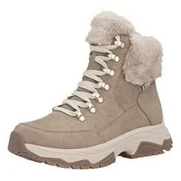 Winterboots Rieker SPORT, Damen, Gr. 38, camelfarben, beige, Glattleder, Schuhe Winterboots, Winterstiefelette, Outdoorboots mit wasserabweisender TEX-Membran