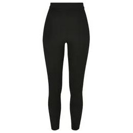 Leggings Urban Classics "Urban Classics Damen Ladies Rib Knit Leggings", Damen, Gr. L, US-Gr&ouml;&szlig;en, schwarz, 35% Polyacryl, 35% Viskose, 30% Polyamid, unifarben, slim fit, Hosen Leggings