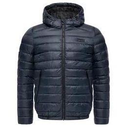 Steppjacke Ragwear "Vellos YOUMODO", Damen, Gr. S (48), navy, Obermaterial: 100% Polyester; Innenfutter: 100% Polyester; Wattierung: 100% Polyester; &Auml;rmelfutter: 100% Polyester, gerade h&uuml;ftlang, hoch geschlossener Ausschnitt, &Auml;rmel ohne &Auml;rmelschlitz elastischer Bund mit Gummizug, Jacken Steppjacke, Gesteppte Winterjacke mit verstellbarer Kapuze