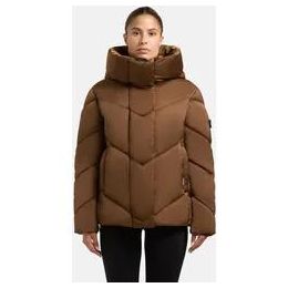 Winterjacke Khujo "Olsa2", Damen, Gr. S (36), kupfer, Obermaterial: 100% Polyester. Innenfutter: 100% Polyester. Wattierung: 100% Polyester. &Auml;rmelfutter: 100% Polyester, tailliert h&uuml;ftbedeckend, hoch geschlossener Ausschnitt, &Auml;rmel ohne &Auml;rmelschlitz Rippb&uuml;ndchen, Jacken Winterjacke, Gef&uuml;tterte Steppjacke mit Kapuze