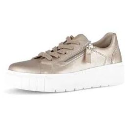 Sneaker Gabor "Sneaker low", Damen, Gr. 43, gold, Schuhe Sneaker