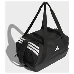 Sporttasche Adidas PERFORMANCE "TIRO DUFFLEBAG S MIT BODENFACH", schwarz, wei&szlig;, Obermaterial: 100% Polyester, Taschen Sporttasche