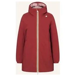Funktionsjacke K-way "K-way Winterjacke SOPHIE ST THERMO DOUBLE zum Wenden", Damen, Gr. L, rot syrah, rose pinkish, Obermaterial: 76% Polyester, 24% Polyurethan. F&uuml;llung: 90% Entendaunen, 10% Entenfedern, Jacken Funktionsjacke