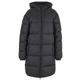 Winterjacke Urban Classics "Urban Classics Ladies Long Puffer Coat", Damen, Gr. M, schwarz, 100% Polyester, unifarben, normal, ohne Ausschnitt, Jacken Winterjacke