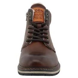 Stiefel Tom Tailor "Tom Tailor Winter Boots", Herren, Gr. 41, cognac, unifarben, Schuhe Stiefel