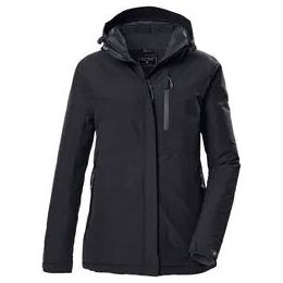 Funktionsjacke Killtec "KOW 225 WMN JCKT", Damen, Gr. 40, schwarz, Obermaterial: 100% Polyester;Futter: 100% Polyester;F&uuml;llung: 100% Polyester, Jacken Funktionsjacke, Atmungsaktive, wind- und wasserdichte Damenjacke, abnehmbare Kapuze