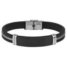 Adelia&acute;s Armband ADELIA ́S "Damen Armband &ndash; Silikonarmband aus Edelstahl 21 cm", schwarz, Armb&auml;nder, Damen, 21cm, Edelstahl, Armband, Zum Verschenken &ndash; ideal zum Muttertag