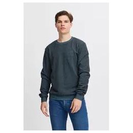 Strickpullover Blend "BHSweatshirt", Herren, Gr. S, blau (provincial blau), Sweatware, 100% Baumwolle, meliert, regular fit normal, Rundhals, eingesetzt, Pullover Strickpullover, L&auml;ssiger Sweatpullover mit Print