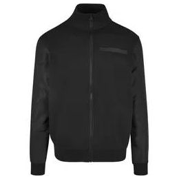 Anorak Urban Classics "Urban Classics Herren", Herren, Gr. L, schwarz, 100% Baumwolle, unifarben, normal, amerikanischer Ausschnitt, Jacken