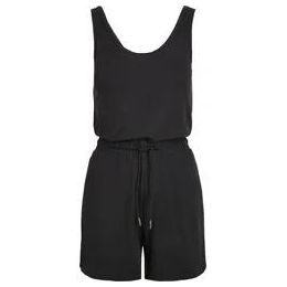 Jumpsuit Urban Classics "Urban Classics Damen Ladies Short Sleeveless Modal Jumpsuit", Damen, Gr. XL, US-Gr&ouml;&szlig;en, schwarz, 77% Modal, 23% Polyester, unifarben, loose fit, Overalls Jumpsuit