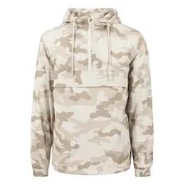 Anorak Urban Classics "Urban Classics Herren Camo Pull Over Windbreaker", Damen, Gr. M, sand camouflage, 100% Polyester, mehrfarbig, normal, ohne Ausschnitt, Jacken