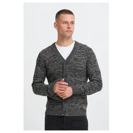 Strickjacke Blend "BHDamon", Herren, Gr. 3XL, schwarz, Grobstrick, 70% Baumwolle, 30% Polyester, meliert, normal normal, V-Ausschnitt, Rippstrickb&uuml;ndchen, Strickjacken Strickjacke, Gem&uuml;tliche Strickjacke mit Knopfleiste