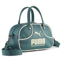 Tragetasche Puma "Puma 1976 Archive 2,5 l Mini-Tragetasche Erwachsene", Gr. B/H/T: 30cm x 13,5cm x 9,5cm onesize, emerald ice alpine snow gr&uuml;n wei&szlig;, Taschen