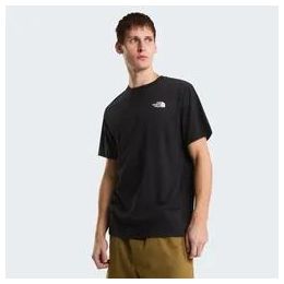 T-Shirt The North Face "M VERTICAL REGULAR SHORT SLEEVE TEE-GRAPHIC", Herren, Gr. S, tnf schwarz, Obermaterial: 60% Baumwolle, 40% Polyester, Shirts T-Shirt, normale Passform, kurze &Auml;rmel, f&uuml;r Sportmode und Outdoormode