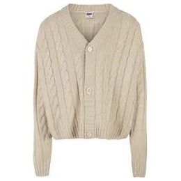 Strickjacke Urban Classics "Urban Classics Herren Boxy Cardigan", Herren, Gr. XXL, softseagrass, 100% Polyacryl, unifarben, oversize, V-Ausschnitt, Strickjacken Strickjacke