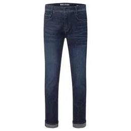 Regular-fit-Jeans MAC "Driver Jeans", Herren, Gr. 32, L&auml;nge 34, schwarz indigo used, Denim/Jeans, Obermaterial: 70% Baumwolle, 27% Polyester, 3% Elasthan, unifarben, regular fit kn&ouml;chelfrei, Jeans, im Five-Pocket Style