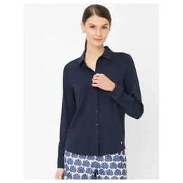 Hemdbluse Brax "Style CELINA L", Damen, Gr. 34, navy, 47% Baumwolle, 47% Modal, 6% Elasthan, Blusen Hemdbluse