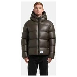Steppjacke Khujo "Alst", Herren, Gr. XL (54), braun, Obermaterial: 100% Polyurethan. Innenfutter: 100% Nylon. Wattierung: 100% Polyester. Beschichtung: 100% Polyurethan, gerade h&uuml;ftbedeckend, hoch geschlossener Ausschnitt, &Auml;rmel ohne &Auml;rmelschlitz B&uuml;ndchen, Jacken Steppjacke, Warme Herren Outdoorjacke mit Rucksacktr&auml;gern innen
