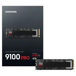 Samsung interne SSD "9100 PRO PCIe 5.0 NVMeTM M.2 SSD - 4 TB", ohne farbbezeichnung, B:9,8cm H:2,2cm T:14,4cm, Festplatten