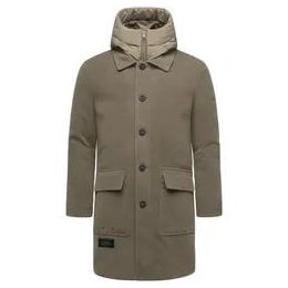Trenchcoat STONE HARBOUR "Thiagoo XX", Herren, Gr. S (48), braun, Obermaterial 1: 95% Polyester, 3% Viskose, 2% Elasthan. Obermaterial 2: 100% Polyester. Innenfutter: 100% Polyester. Wattierung: 100% Polyester. &Auml;rmelfutter: 100% Polyester, gerade ca. Mitte Oberschenkel, hoch geschlossener Ausschnitt, &Auml;rmel ohne &Auml;rmelschlitz normaler Saum, M&auml;ntel, Kurzmantel in Wollmantel-Optik mit herausnehmbaren 