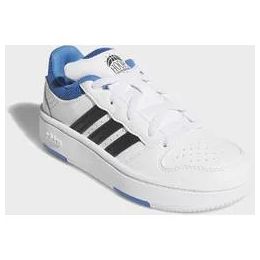 Sneaker Adidas SPORTSWEAR "HOOPS CLASSIC", M&auml;dchen, Gr. 35, cloud wei&szlig;, ray blau, core schwarz, Synthetik, Schuhe Sneaker, mit Klettverschluss, f&uuml;r Kinder & Jugendliche
