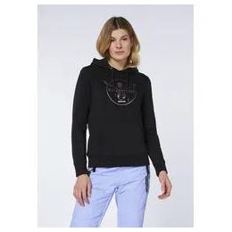 Kapuzensweatshirt Chiemsee, Damen, Gr. S (36), deep schwarz, 88% Baumwolle, 12% Polyester, Sweatshirts