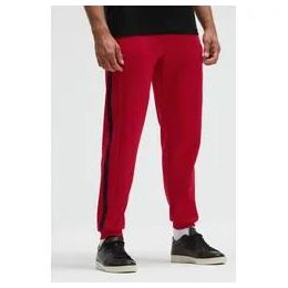 Sporthose CAMP DAVID, Herren, Gr. XXL, Normalgr&ouml;&szlig;en, bright rot, Interlock, Material: 70% Baumwolle, 30% Polyester, bedruckt, regular fit lang, Hosen Sporthose, mit Elastikbund