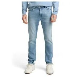 Slim-fit-Jeans Tom Tailor "Josh", Herren, Gr. 36, L&auml;nge 32, super stone blau denim, Denim/Jeans, Obermaterial: 98% Baumwolle, 2% Elasthan, unifarben, slim fit kn&ouml;chellang, Jeans Slim-fit-Jeans, im Five-Pocket Style