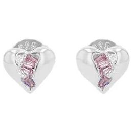 Adelia&acute;s Paar Ohrh&auml;nger ADELIA ́S "Damen Ohrringe &ndash; Ohrstecker aus 925 Silber mit Zirkonia", Damen, Gr. Damen, Silber 925 (Sterlingsilber), silber, Ohrringe, Zum Verschenken &ndash; ideal zum Valentinstag
