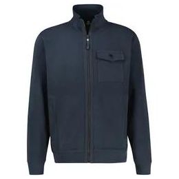Sweatjacke Lerros "Sweatjacke in &Uuml;bergr&ouml;&szlig;en, modisch-sportiv", Herren, Gr. 3XL, classic navy, 70% Baumwolle, 30% Polyester, Sweatjacken Sweatjacke
