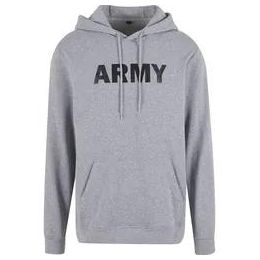 Kapuzenpullover BRANDIT "Brandit Army Hoody", Herren, Gr. 3XL, grau melange, 50% Polyester, 50% Baumwolle, mehrfarbig, normal, ohne Ausschnitt, Pullover Kapuzenpullover
