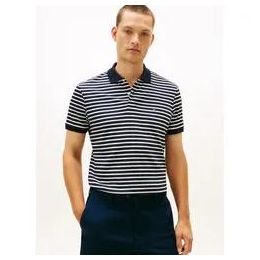 Poloshirt Tommy Hilfiger "LIQUID COTTON REGULAR SEASONAL", Herren, Gr. XL, desert sky, ivory petal, Jersey, Obermaterial: 100% Baumwolle, normal h&uuml;ftlang, Rippb&uuml;ndchen, Shirts, mit Logostickerei