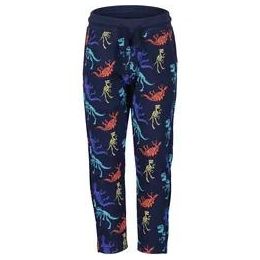 Sweathose Blue Seven "Blue Seven Jogginghose", Jungen, Gr. 122, 5649, ultramarin aop, 80% Baumwolle, 20% Polyester, regular fit, Hosen Sweathose