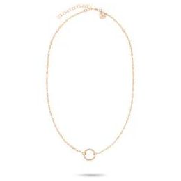 Charm-Kette Tamaris "Schmuck Geschenk Edelstahl Charm Halskette The Lip Chain", ros&eacute;goldfarben, Halsketten, Damen, Edelstahl, L: 45 B: 0,5mm, B:0,5mm