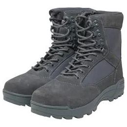 Stiefel BRANDIT "Brandit Accessoires Tactical Zipper Boots", Herren, Gr. 46, antracite, unifarben, Schuhe Stiefel