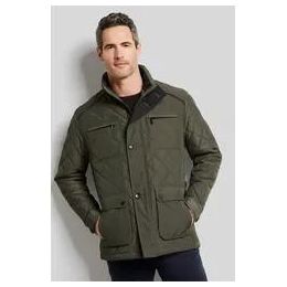 Kurzjacke Bugatti, Herren, Gr. 58, gr&uuml;n (oliv), 100% Polyester, unifarben, regular fit, Manschette, Jacken Kurzjacke, im Rautenstepp