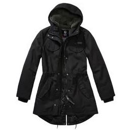 Parka BRANDIT "Brandit Damen Ladies Marsh Lake Parka", Damen, Gr. 5XL, schwarz, 80% Polyester, 20% Baumwolle, unifarben, normal, ohne Ausschnitt, Jacken Parka