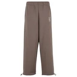 Jogginghose Karl Kani "Karl Kani KK OS Sidestripe Sweatpants", Herren, Gr. XL, US-Gr&ouml;&szlig;en, braun, 70% Baumwolle, 30% Polyester, loose fit, Hosen Jogginghose
