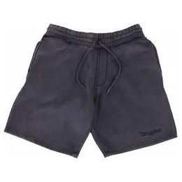 Sweatshorts DROPSIZE "Dropsize HEAVY EMBO SWEAT SHORTS", Herren, Gr. M, US-Gr&ouml;&szlig;en, acidschwarz, 70% Baumwolle, 30% Polyester, unifarben, normal, Hosen Sweatshorts
