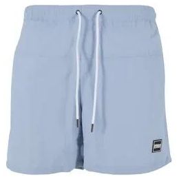 Badeshorts Urban Classics "Urban Classics Herren Block Swim Shorts", Gr. XXL, US-Gr&ouml;&szlig;en, summerblau, 100% Polyamid, Badehosen Badeshorts