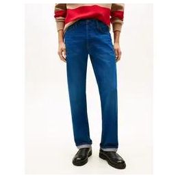 Straight-Jeans Tommy Hilfiger "DOVER", Herren, Gr. 38, L&auml;nge 36, oly blau, Denim/Jeans, Obermaterial: 100% Baumwolle, regular fit lang, Jeans Straight-Jeans, regular straight