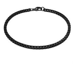 Armband True Rebels "TR344" Gr. 19, schwarz, Armb&auml;nder, Herren, 19, Edelstahl, Armband