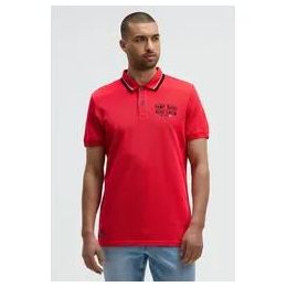 Poloshirt CAMP DAVID, Damen, Gr. XXL, summer rot, Piqu&eacute;, Material: 100% Baumwolle, bedruckt, bestickt, regular fit normal, hoch geschlossener Ausschnitt, eingesetzt Rippb&uuml;ndchen, Shirts, aus Baumwolle