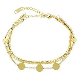 Adelia&acute;s Armband ADELIA ́S "Damen Armband aus Edelstahl 18+3 cm", gold, Armb&auml;nder, Damen, 21cm, Edelstahl, Armband, Ein Geschenk, das Freude macht