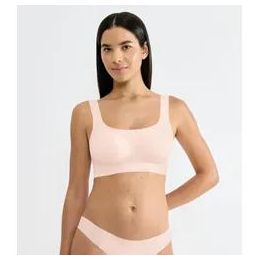 Bustier Sloggi "ZERO Feel 2.0 Top", Damen, Gr. XXL, N-Gr, rosa (puff pink), Single Jersey, Obermaterial: 76% Polyamid, 24% Elasthan, BHs Bustier, nahtlos und unsichtbar