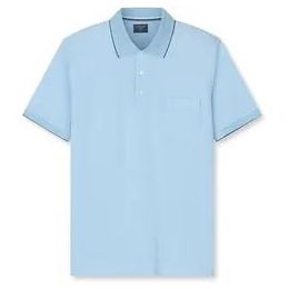 Poloshirt OLYMP "OLYMP Casual Wirk", Herren, Gr. S, blau (bleu), 100% Baumwolle, Shirts
