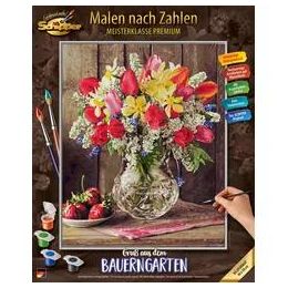 Malen nach Zahlen Schipper "Meisterklasse Premium - Gru&szlig; aus dem Bauerngarten", bunt, Malvorlagen, KinderB:40cm H:50cm, Made in Germany, B:40cm H:50cm