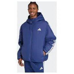 Outdoorjacke Adidas SPORTSWEAR "ESS 3S INS HD J", Herren, Gr. XL, dunkelblau, Obermaterial: 100% Polyester, Jacken Outdoorjacke